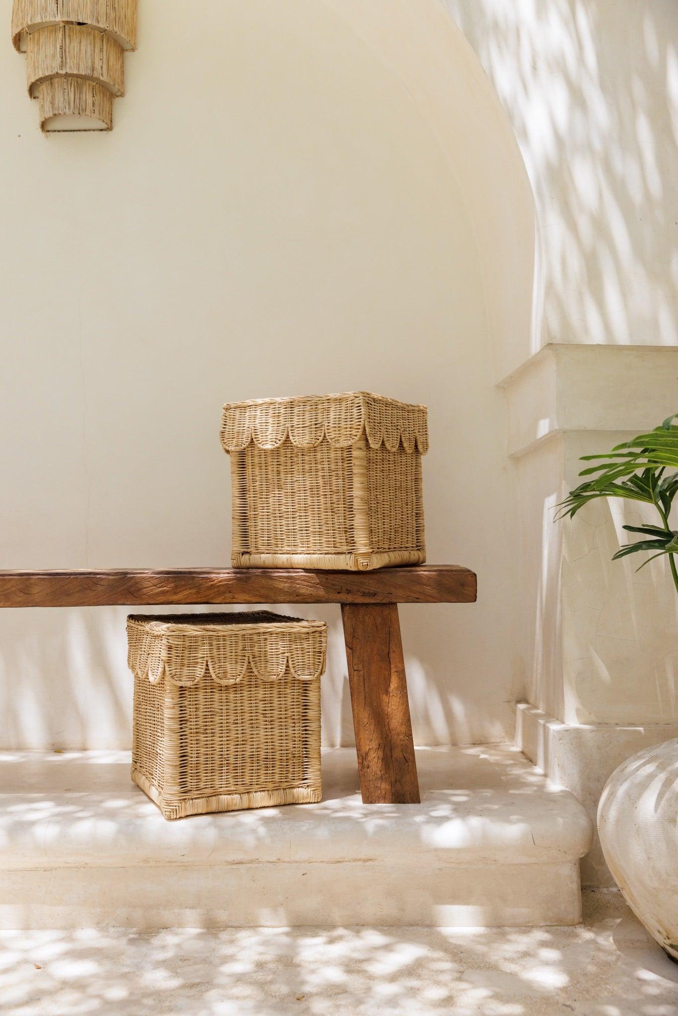 Square Storage Bins | Storage Bin with Lid | Zaara's Market